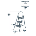 WERNER HANDY STEP STOOL 3 STEP - GREY (12753) – BBF Towers